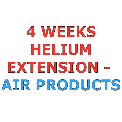 4 Weeks Air Products Helium Hire Extension