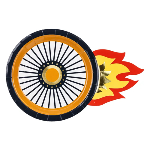 Racing Wheel Paper Plates (6)