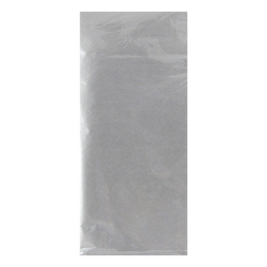 Metallic Silver Tissue Paper - 50cm x 70cm (4 sheets)