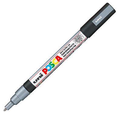 POSCA Silver Fine Bullet Tip Paint Pen - 0.9 - 1.3mm (1)