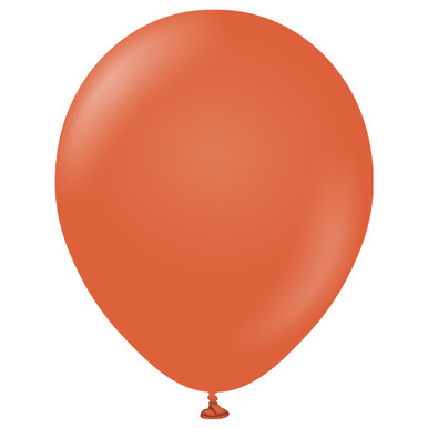 12" Retro Rust Orange Kalisan Latex Balloons (100)