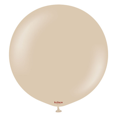24" Standard Hazelnut Kalisan Latex Balloons (2)