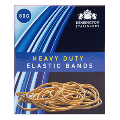 Brown Heavy Duty Elastic Bands - 80g