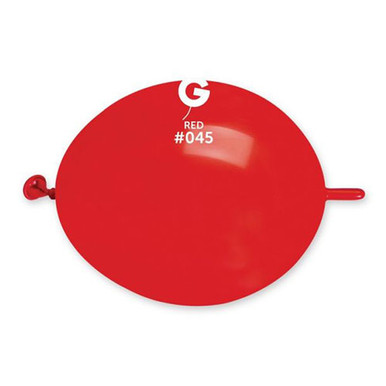 6” Standard Red Gemar G-Link Latex Balloons (100)