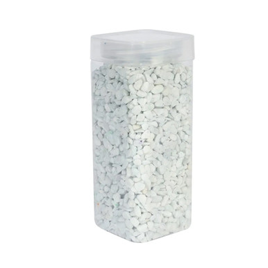 White Acrylic Pebbles - 4-6mm (900g)
