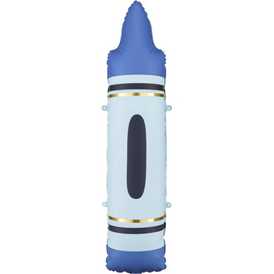 42 inch Blue Crayon Foil Balloon (1)