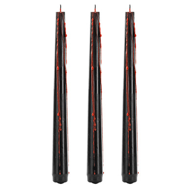 8 inch Bleeding Taper Candles (3)