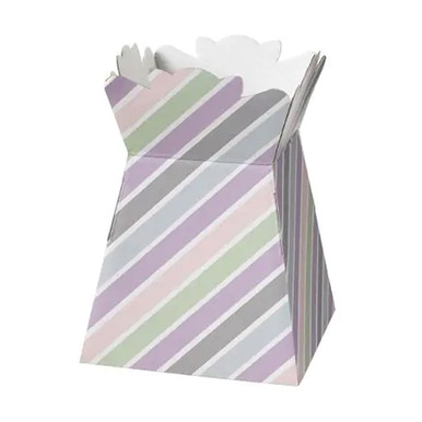 Pastel Stripe Porto Vase/Hamper Boxes (5)