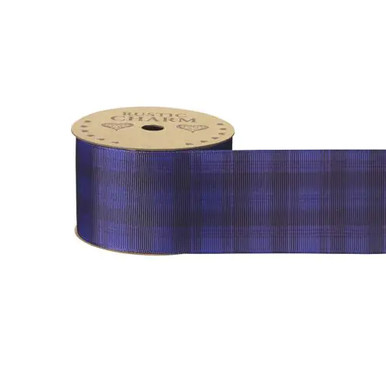 Regal Purple Tartan Ribbon - 50mm x 10m (1)