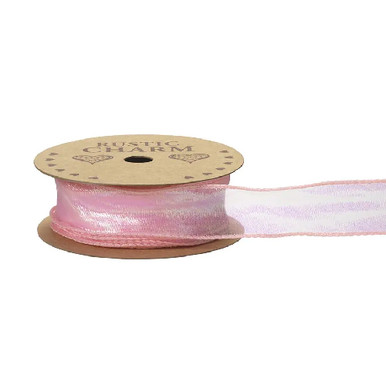 Pearl Pink Pearlescent Ribbon - 32mm x 10m (1)