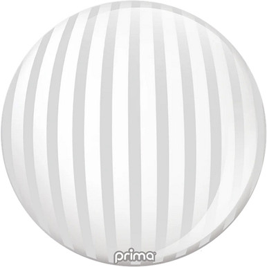 20 inch Silver Stripe Sphere Balloon (1)