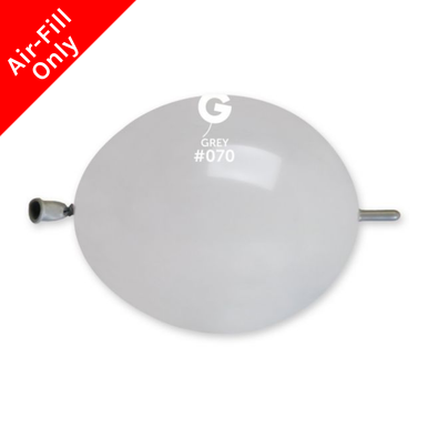 6" Standard Grey Gemar G-Link Latex Balloons (100)