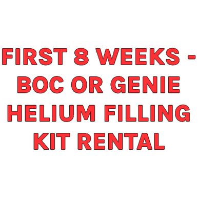 BOC or Genie Helium Filling Kit Rental - First 8 Weeks