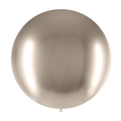 24" Chromium Truffle Gold Decotex Latex Balloons (3)