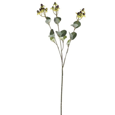 62cm Burgundy Hypericum Spray (1)