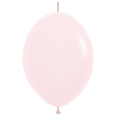 12" Pastel Matte Pink Link-O-Loon Latex Balloons (50)
