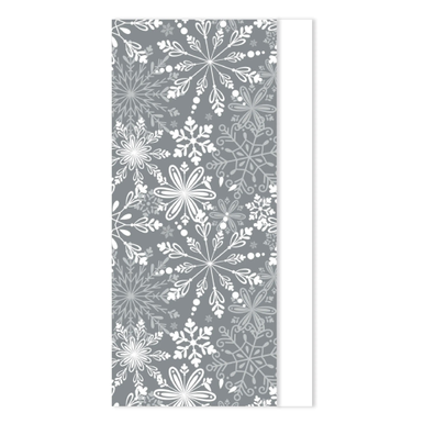 Silver Snowflake Tissue Paper - 50cm x 70cm (8 sheets)