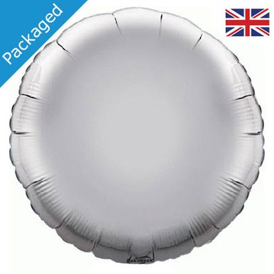 18" Silver Round Foil Balloon (1)