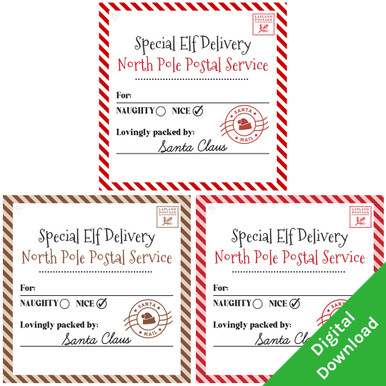 Special Elf Delivery Printable Designs - DIGITAL DOWNLOAD