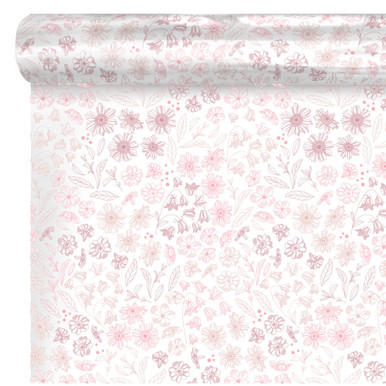 Andréa Pink Patterned Polypro Wrap - 80cm x 100m (1)