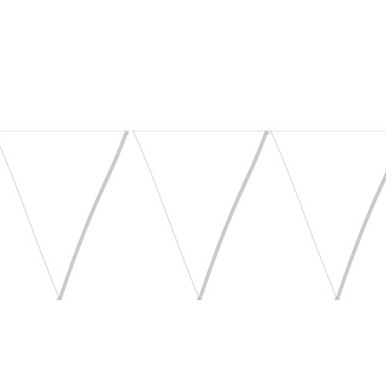 Giant White Waterproof Bunting - 10m (1)