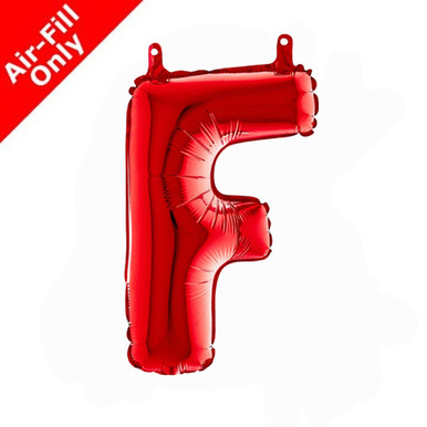 14 inch Red Letter F Foil Balloon (1)