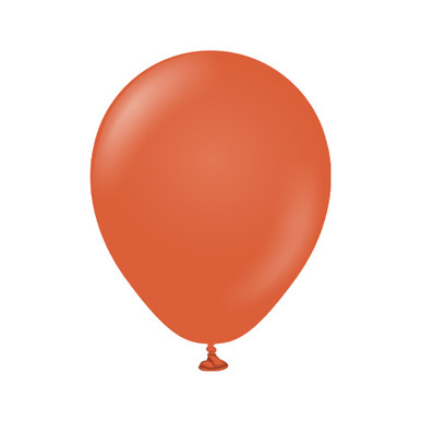 5" Retro Rust Orange Kalisan Latex Balloons (100)