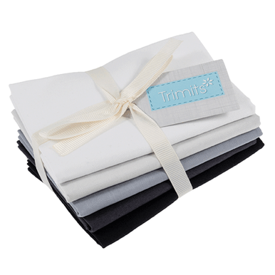 Monochrome Fabric Fat Quarters - 54 x 45cm (5)