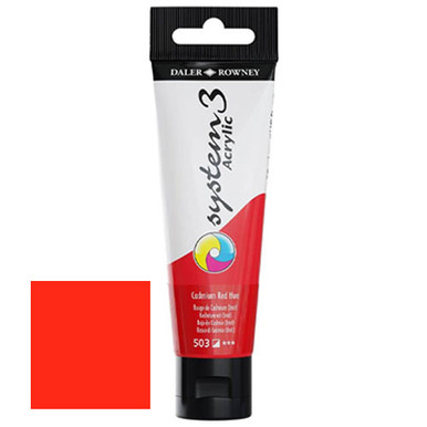 System 3 Cadmium Red Acrylic Paint - 59ml (1)