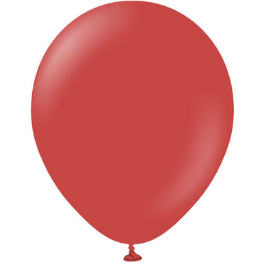 18" Standard Deep Red Kalisan Latex Balloons (25)