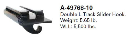 Double L Track Slider Hook - DeBrovys