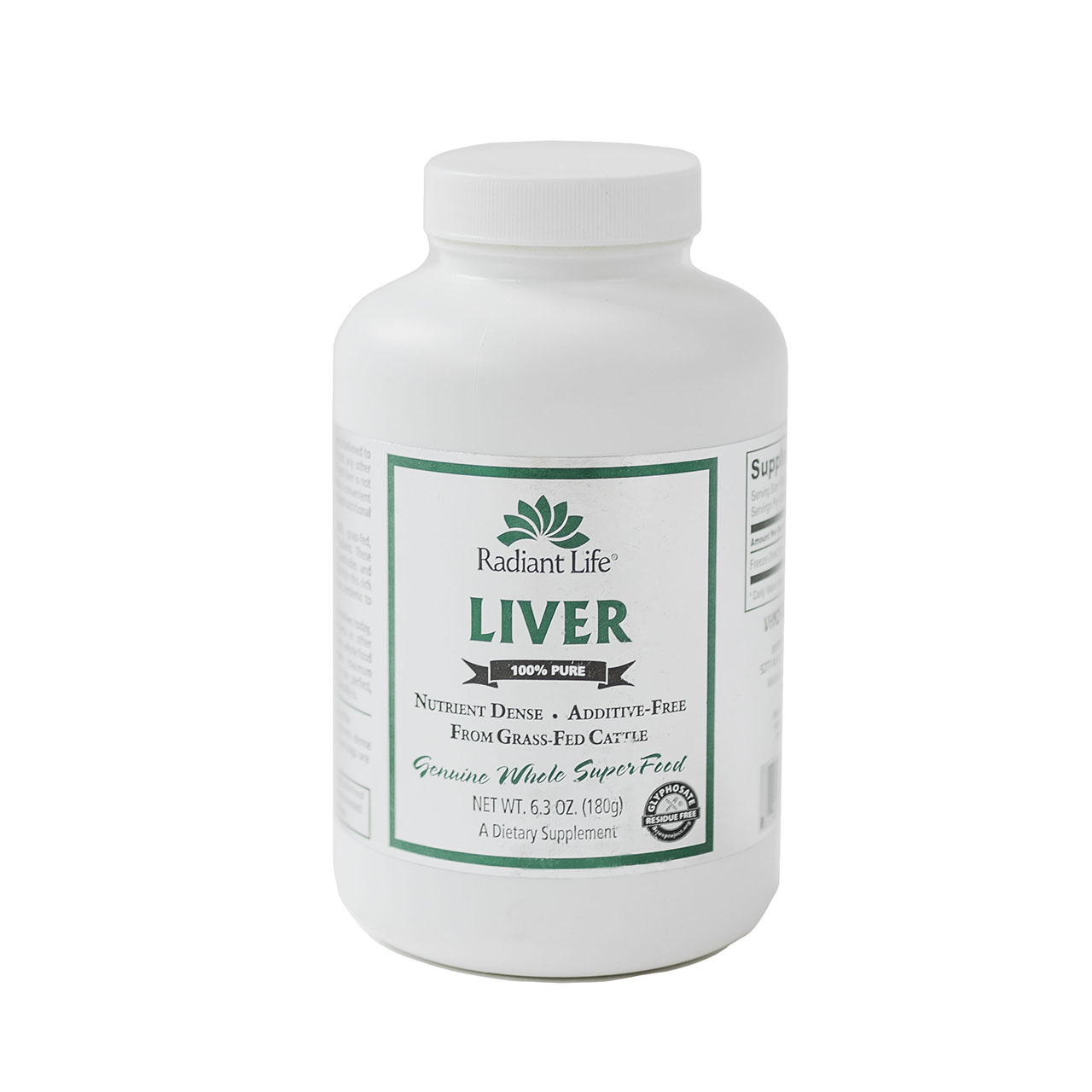 Radiant Life Desiccated Grass-Fed Beef Liver – Silver Label