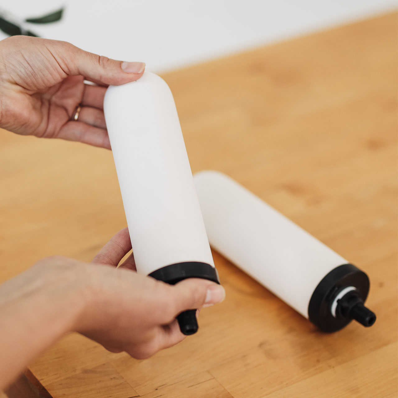 SS Gravity Countertop Water Filter by Radiant Life