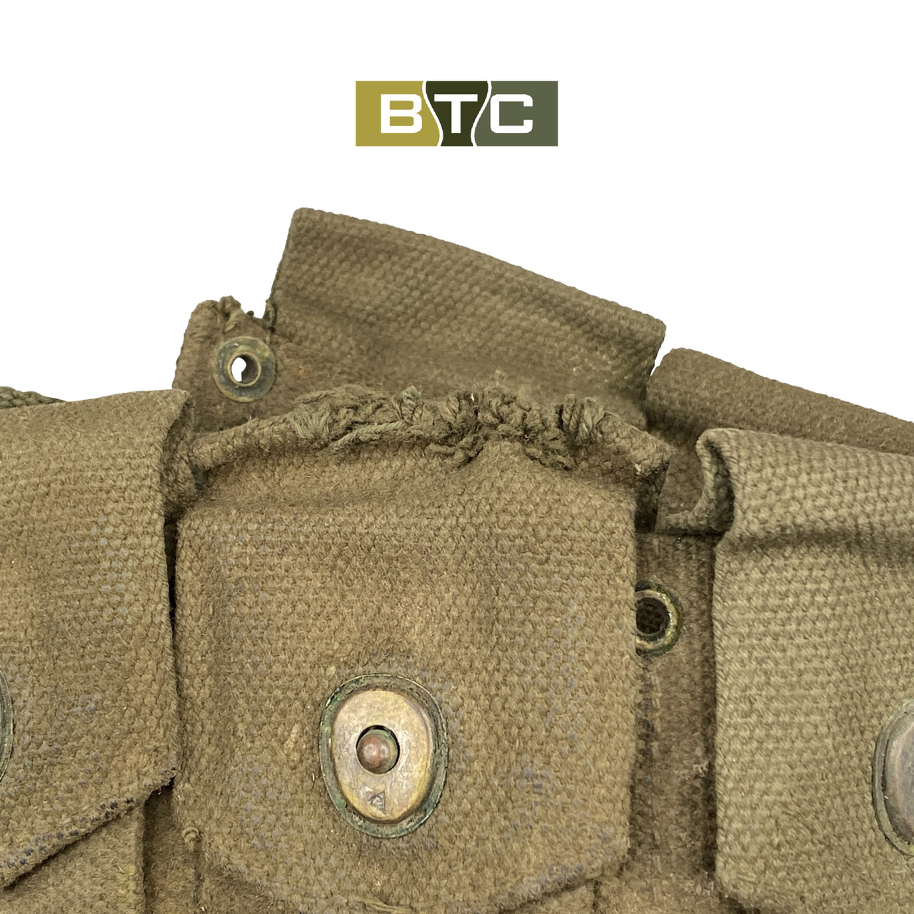 Cartridge Belt, US Army WW2/Korean War M1923 Olive Drab For Garand ...