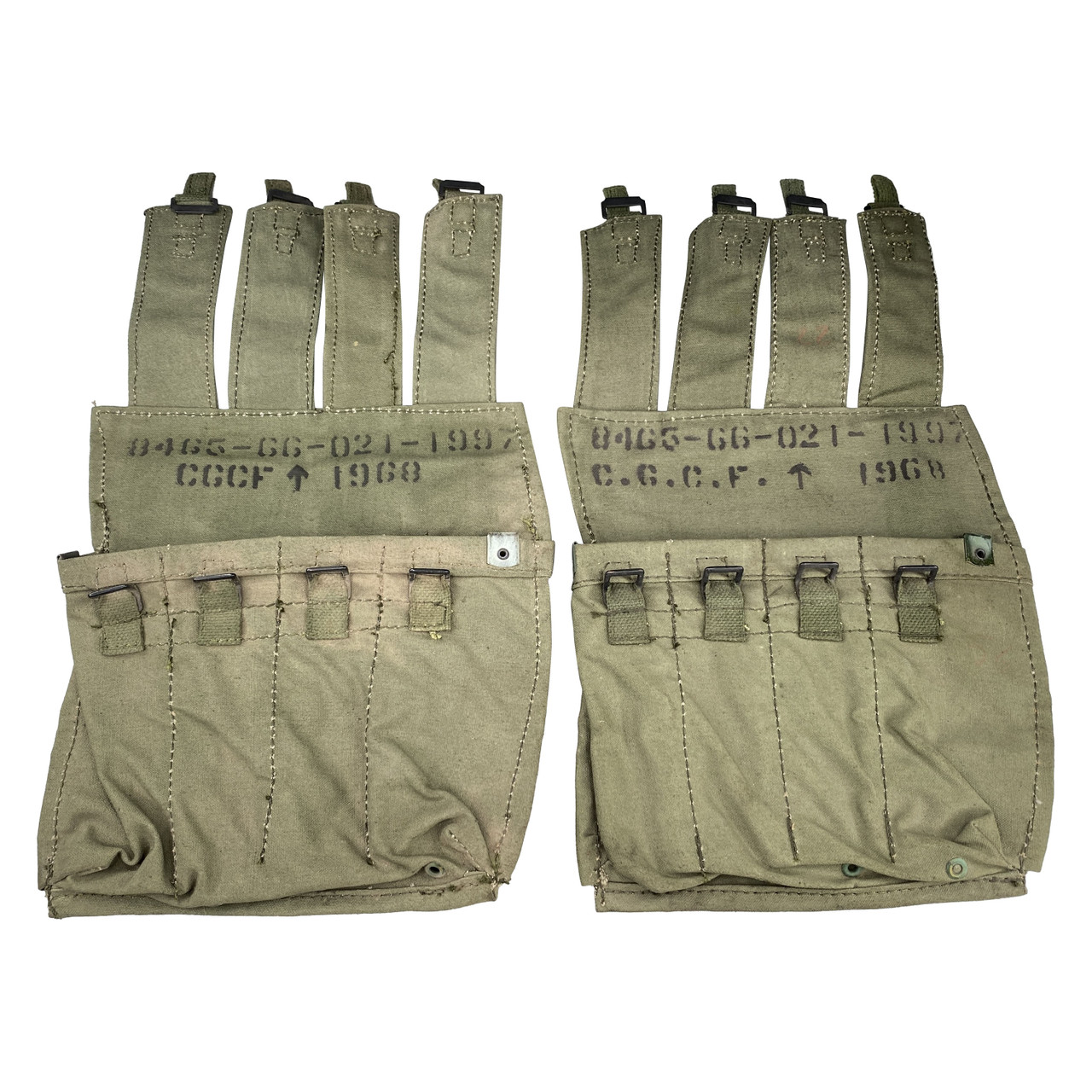Australian Army Vietnam War F1/Sterling SMG Mag Pouches- Early 1966