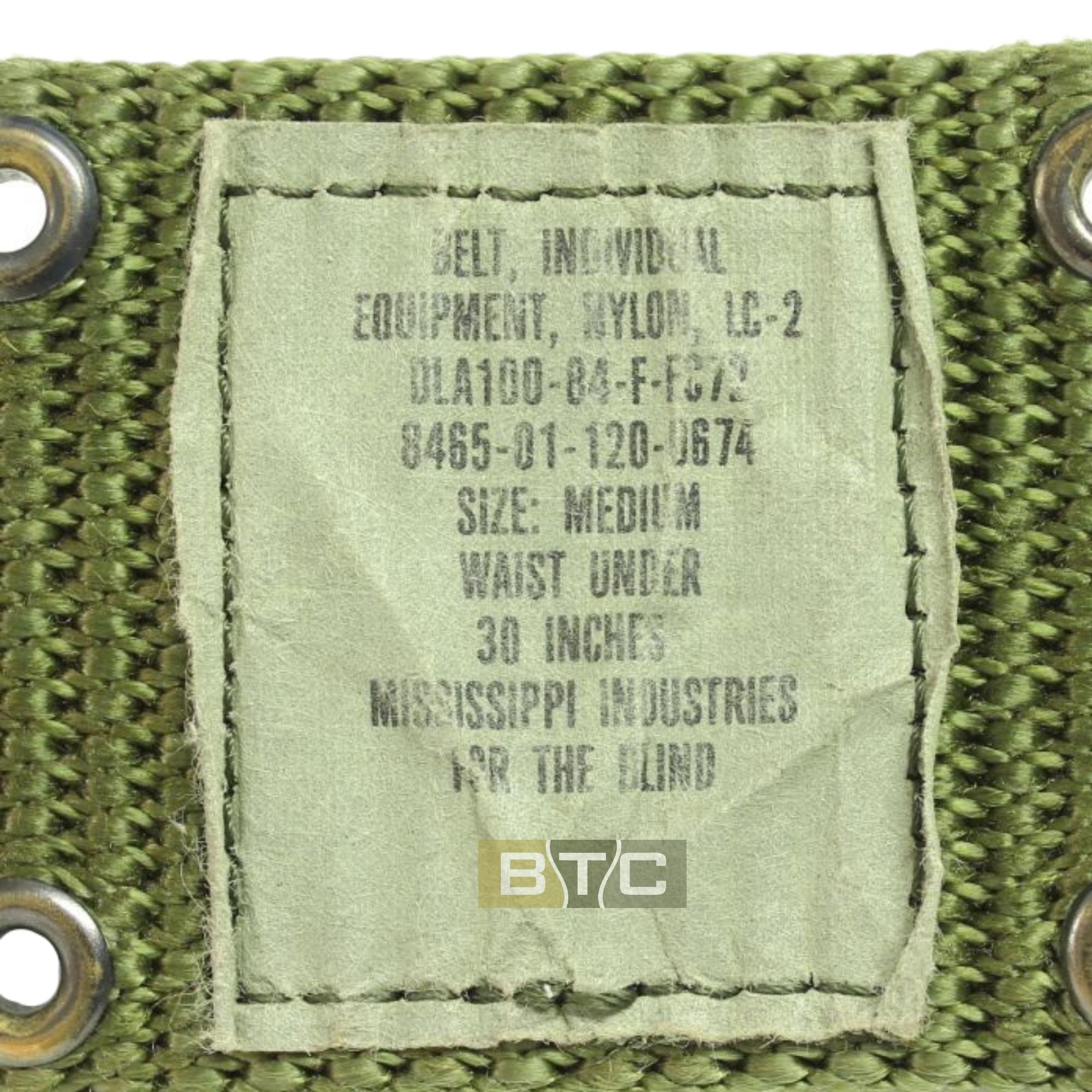 US Army ALICE Equipment Pistol Belt - Genuine US