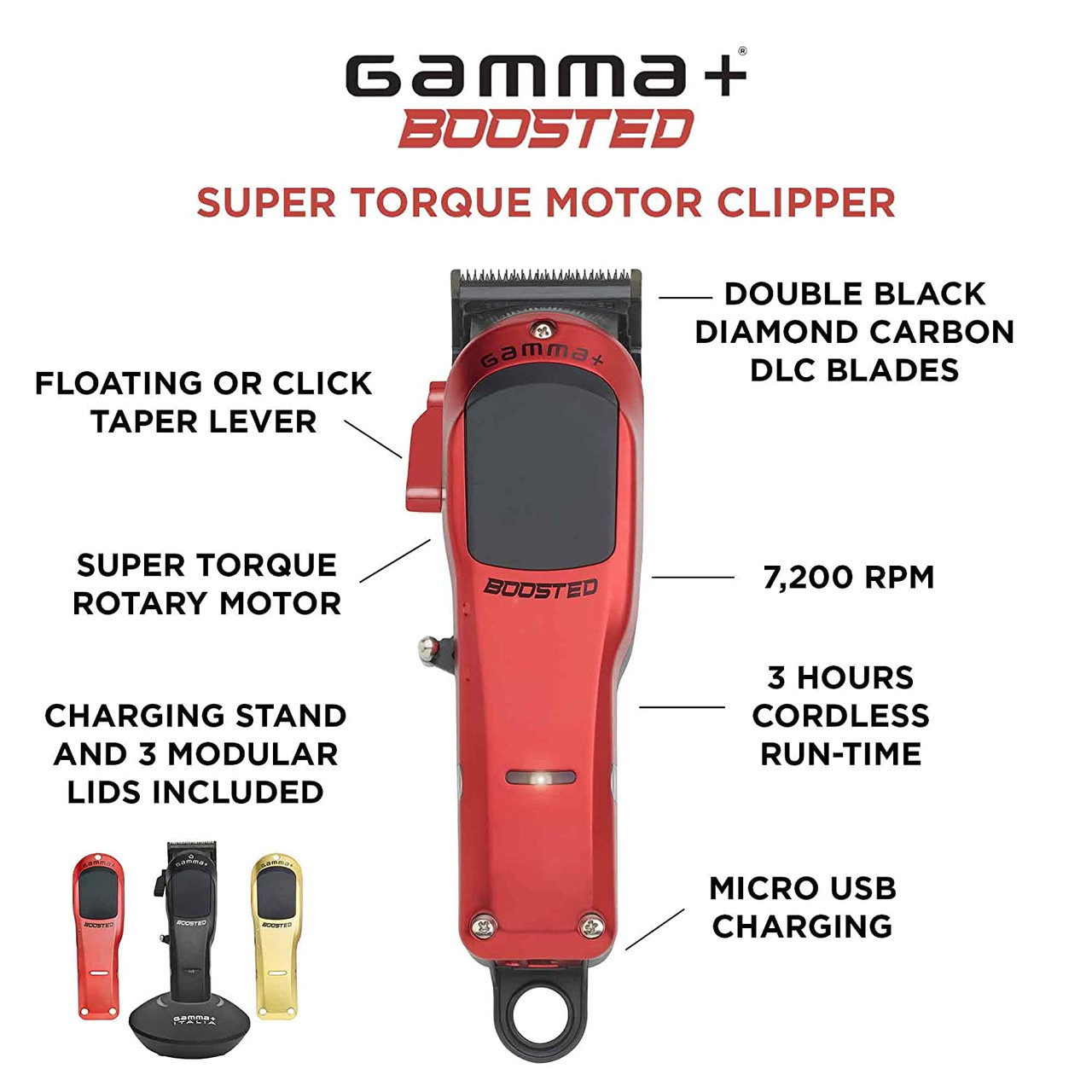 Gamma+ Boosted Modular Clipper - DBC Hair & Beauty Supplies