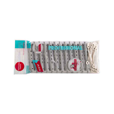 DBC Small Grey Perm Rods 12pc 14x91mm PC96122 - DBC Hair & Beauty Supplies