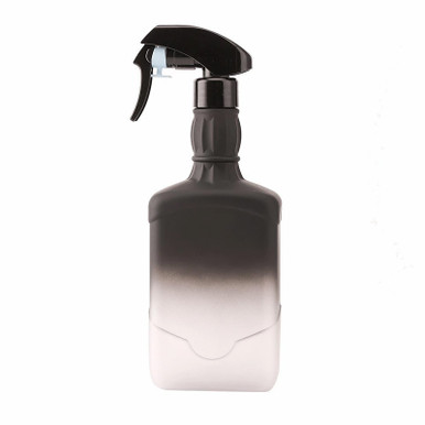 Large Rectangle Ombre Spray Bottle Black/White – Sleek Salon Essential