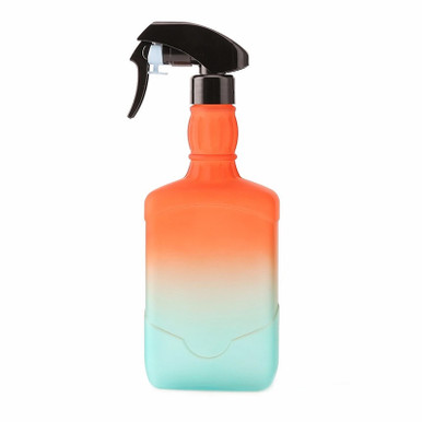 Large Rectangle Ombre Spray Bottle Orange/Green – Stylish Salon Essential