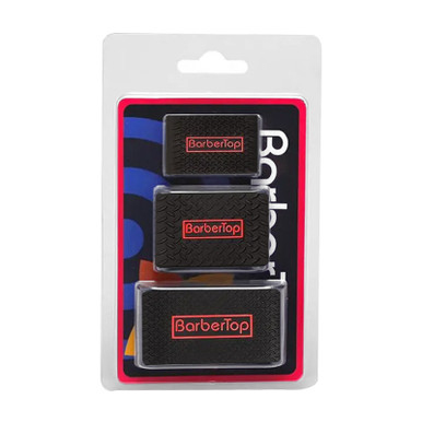 Barber Top Clipper Grip Set Black – Non-Slip Rubber Grips for Clippers