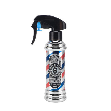 Baber Top Just Water Spray Bottle 200ml – Chrome Barber Pole Design ...