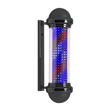 Barber Pole LED Illuminated Light M2311C - Black | DBC Hair & Beauty