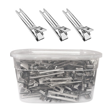 Double Prong Hair Clip 46mm – 100 Pieces | Salon Hair Sectioning
