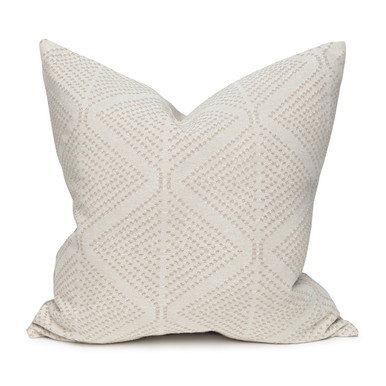 Creme and Natural Woven Textile Pillow Decorative Pillow | Shop ...