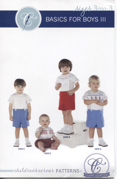 Basics for Boys III pattern by Children's Corner