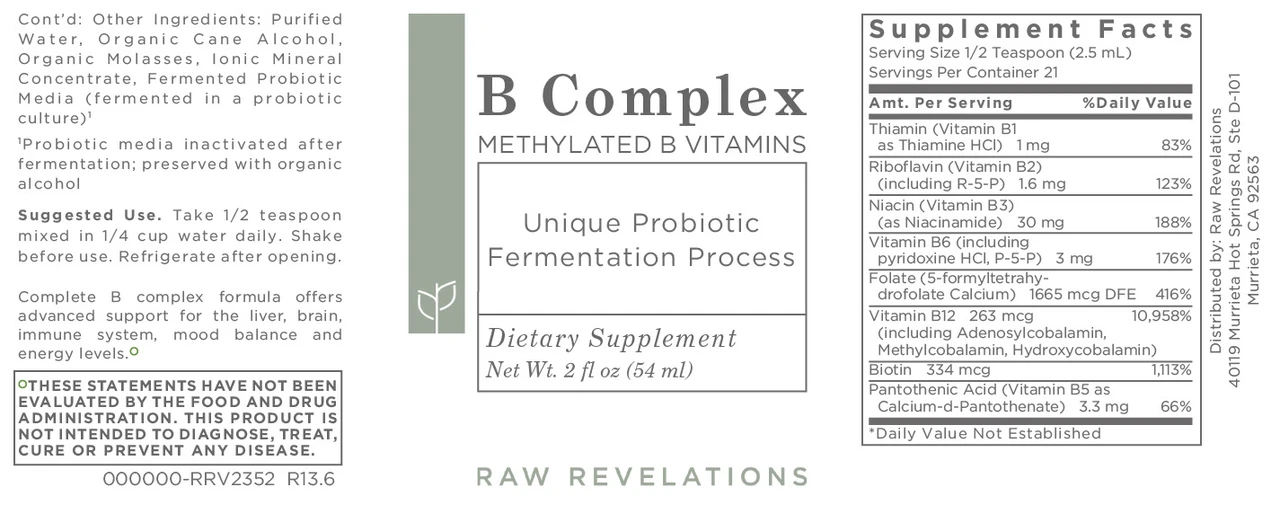 B Complex | Raw Revelations