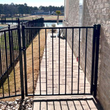 Two Rail Smooth Top Aluminum Gates