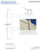 Vinyl Privacy Fence U-Channel