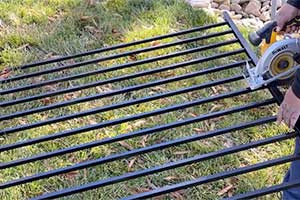 How To Cut and Fit an Aluminum Fence Panel - Online Fence Store ...